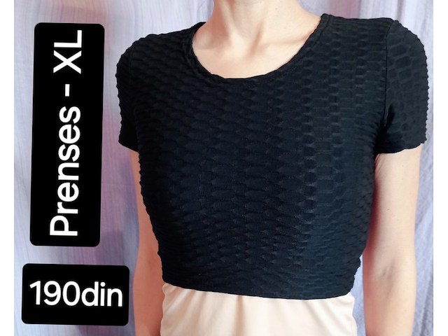 Prenses ženska majica crop top crna XL/42
