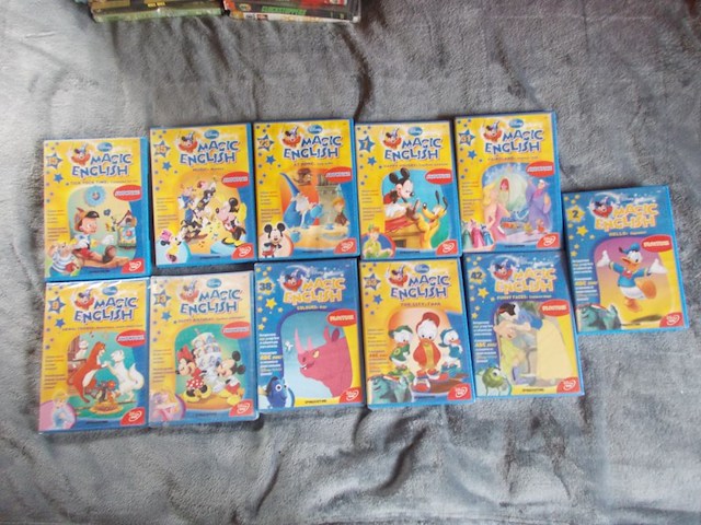 Lot 11 različita dvd :- MAGIC ENGLISH - edukativni dvd