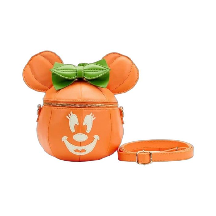 Torba Loungefly Disney Glow Face Pumpkin Minnie Figural Crossbody Bag