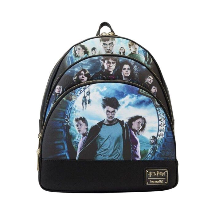 Ranac Loungefly Harry Potter Trilogy Series 2 Triple Pocket Mini Backpack