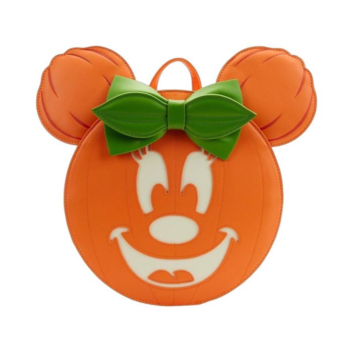 Ranac Loungefly Disney Glow Face Minnie Pumpkin Minnie Mini Backpack