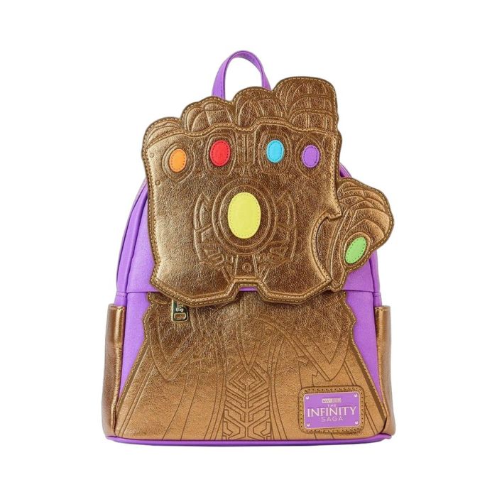 Ranac Loungefly Marvel Shine Thanos Gauntlet Mini Backpack