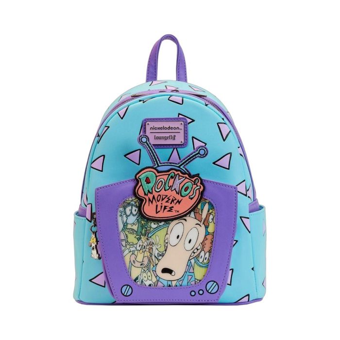 Ranac Loungefly Rockos Modern Life Lenticular TV Mini Backpack