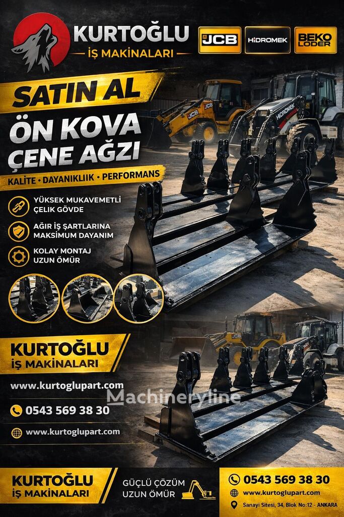 Hidromek & JCB Backhoe Loader Uyumlu Açılır Çene GENEL Kod: 125/50100 za JCB 3CX ve 4CX modelleri ile birebir uyumlu. HİDROMEK: 102B ve 102S bagera-utovarivača