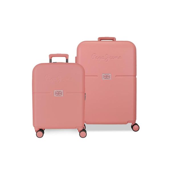 PEPE JEANS ACCENT set kofera 2/1 - powder pink