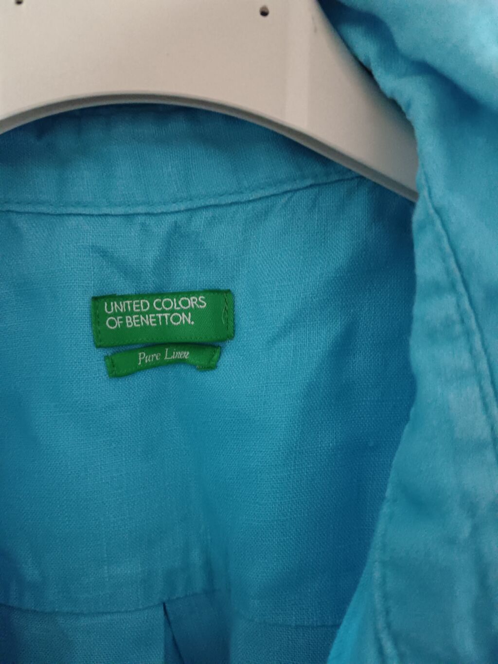 La United Colors of Benetton – ženska košulja-haljina, Pure Linen -
