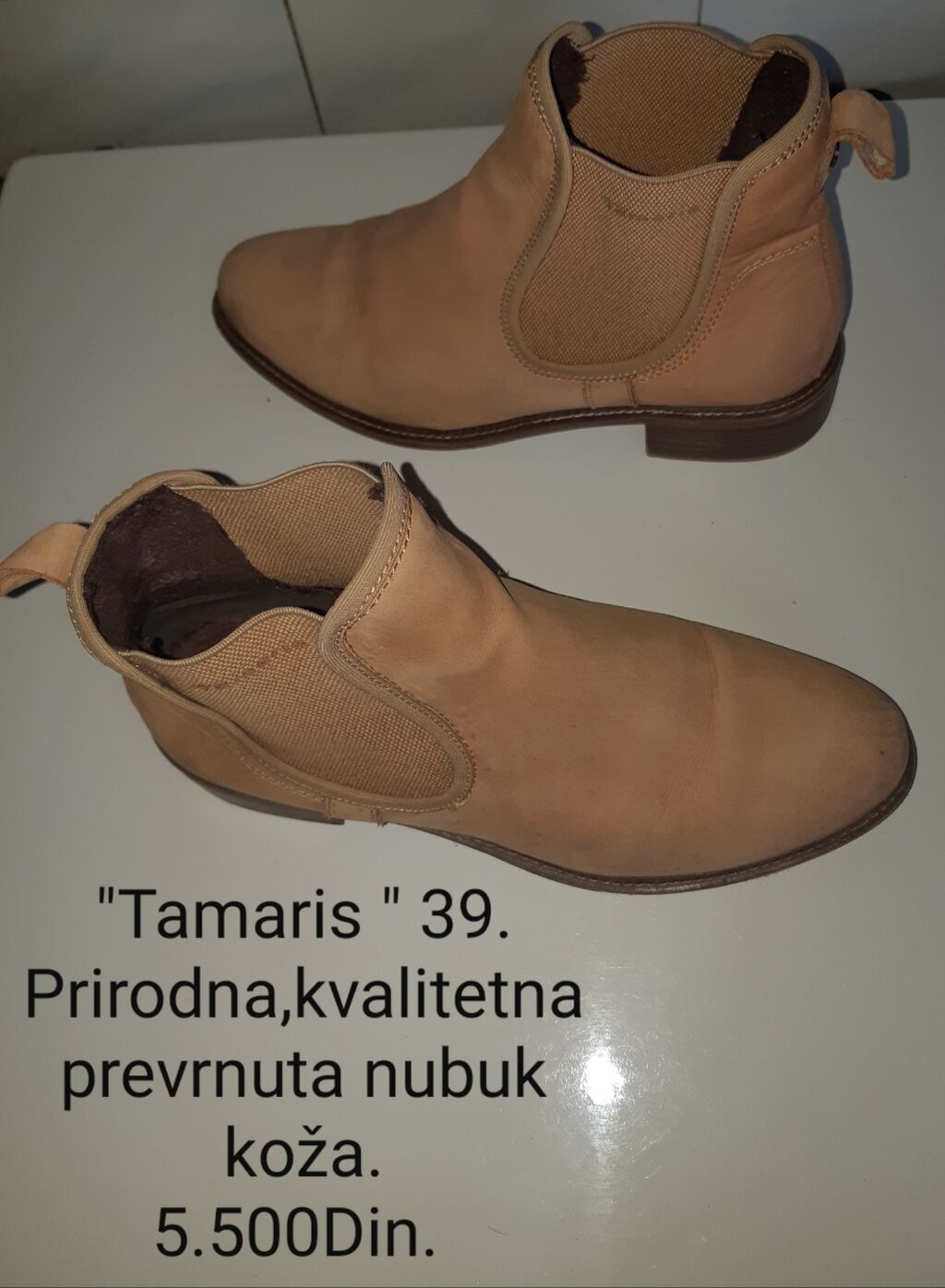 Original Tamaris ženske čizme – broj 39. Model: niski Chelsea