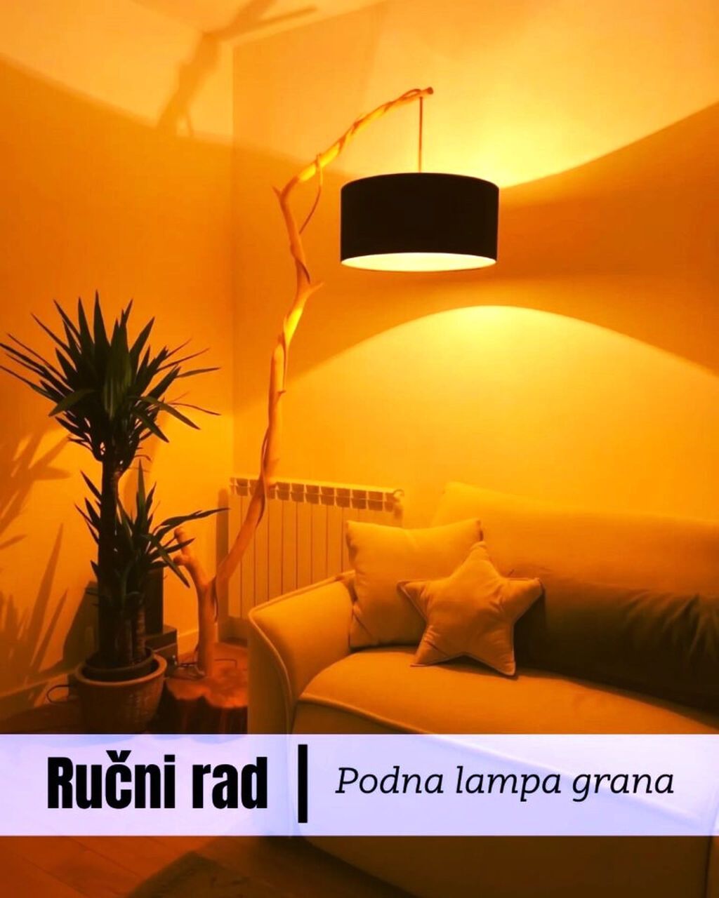 Podna lampa model Grana Upoznajte našu jedinstvenu podnu lampu od