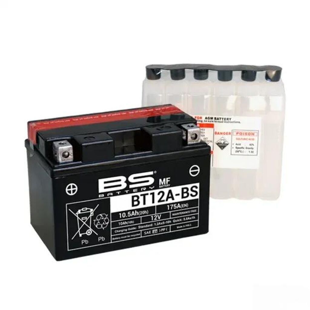 BS Battery BT12A-BS motosports akumulator - Tip: MF (Maintenance