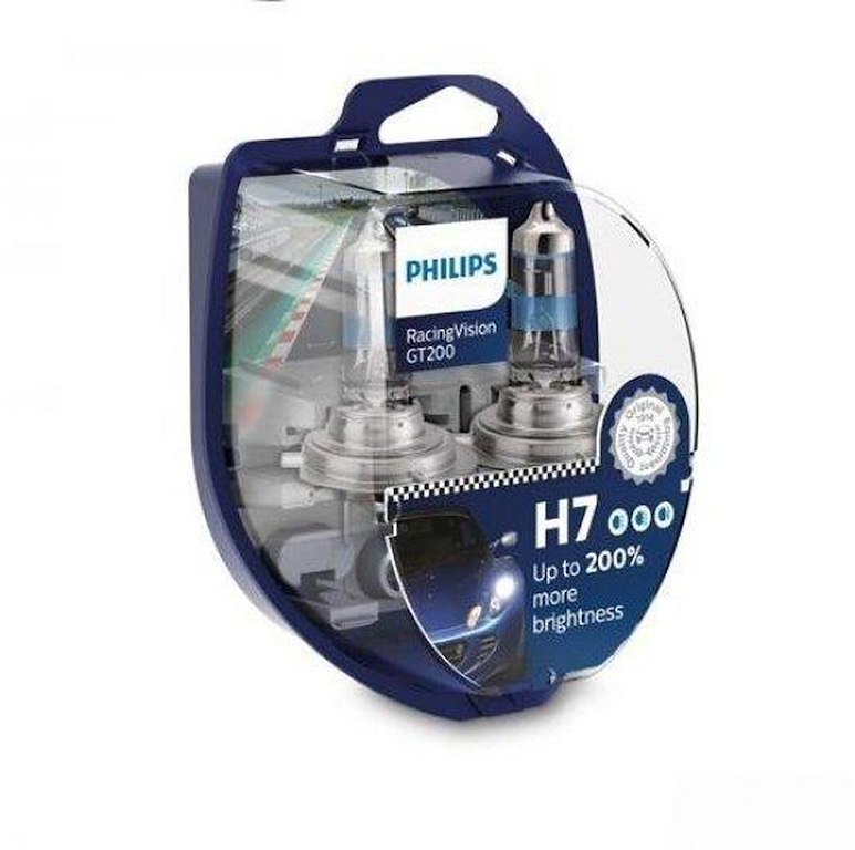 Philips RacingVision GT200 H7 halogene sijalice – set 2 kom - Tip: H7