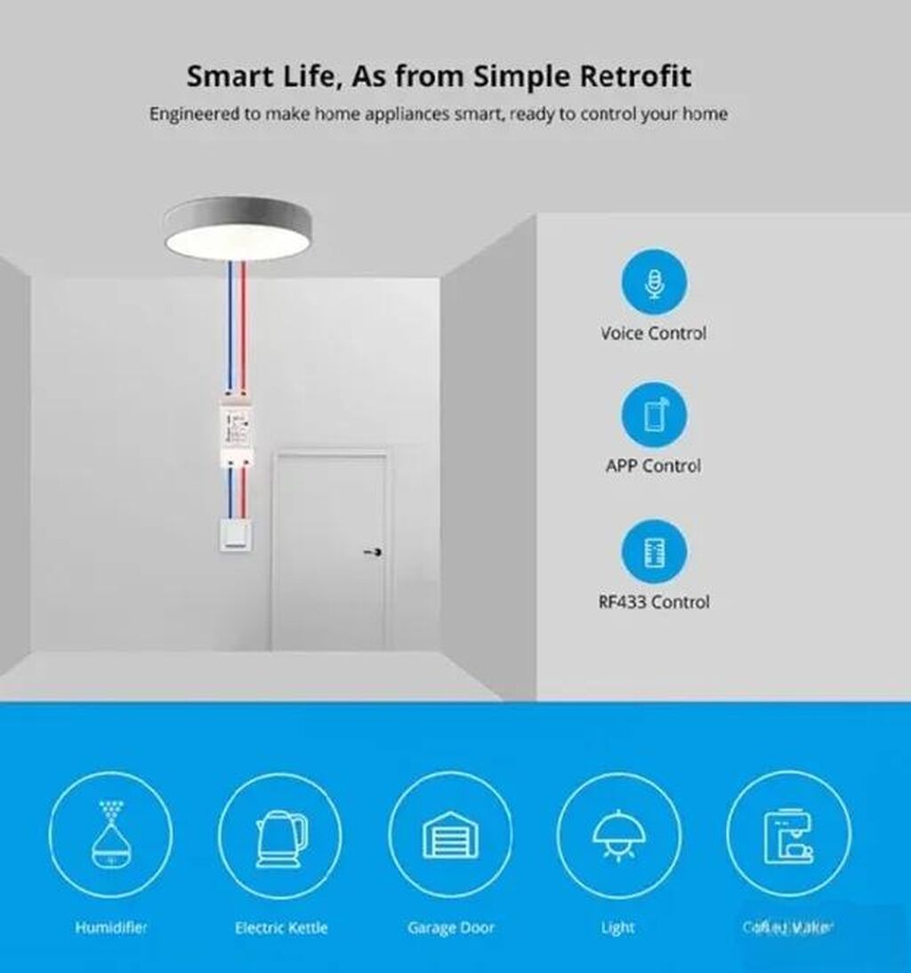 SONOFF SMART WIFI PREKIDAČ SONOFF R2 PREKIDAČ PAMETNA KUĆA | Smart