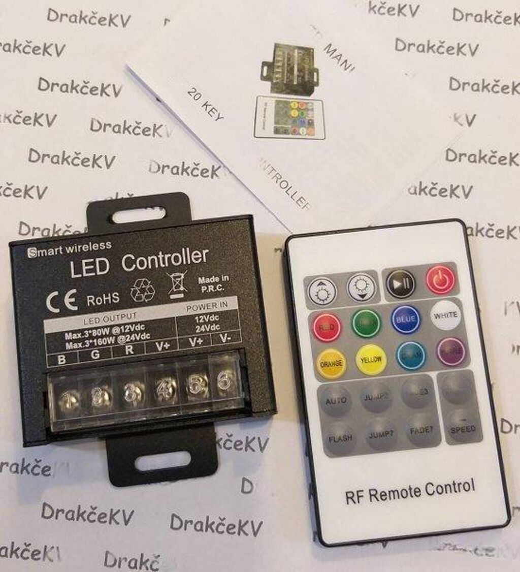 RGB LED KONTROLER RF RGB KONTROLER 12-24V 18A | *Popust u kompletu