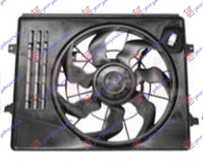 VENTILATOR KOMPLET (1.6/2.0 Gdi BENZIN) (3 PIN) KIA CARENS 2013- (UN) (OEM: 25380-A4000, 25380A4000)