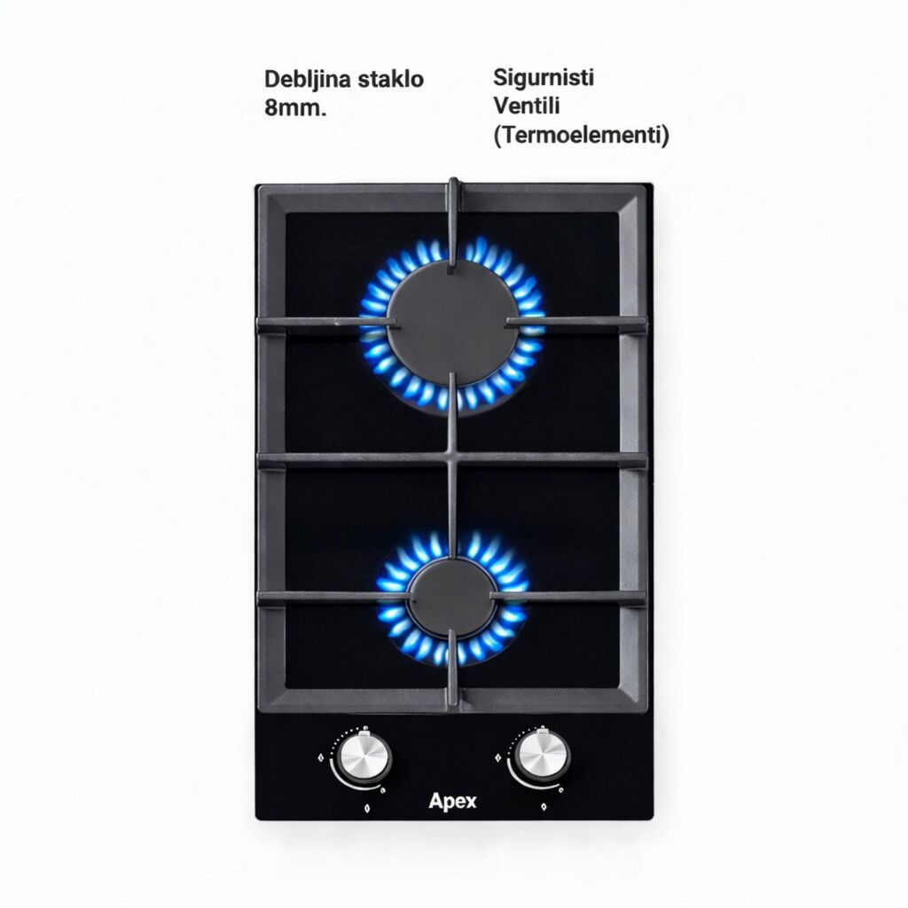 APEX UGRADNA PLOCA SA DVE RINGLE STAKLO – TERMOELEMENT | Plinski