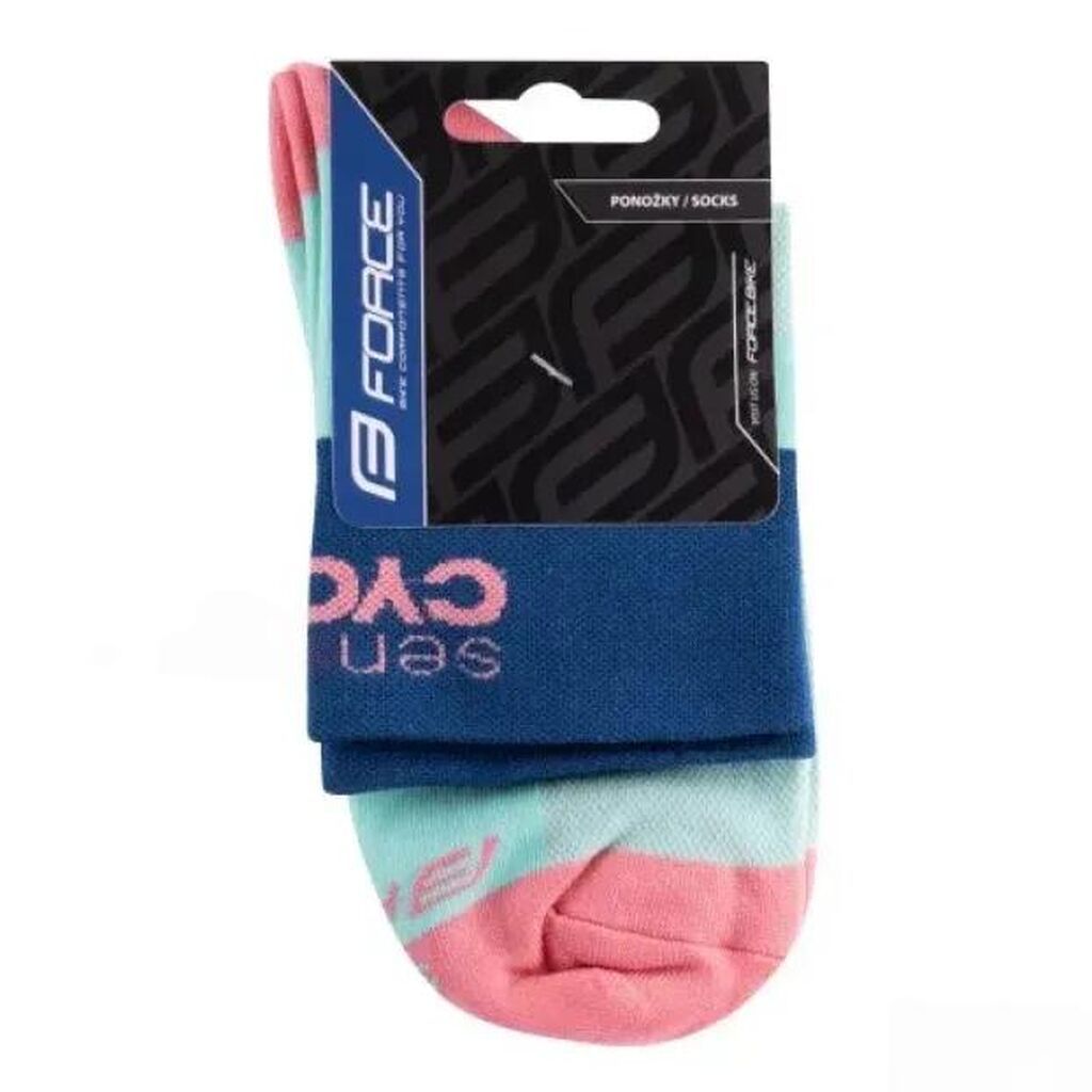 ČARAPE FORCE DIVIDED, PLAVO-TIRKIZNO-ROZE L-XL/42-46 | Niže