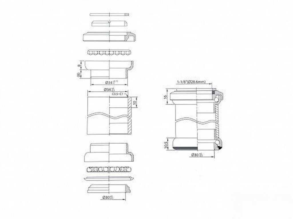 ŠOLJA VOLANA AHEAD FORCE 1 1/8\ | ŠOLJA VOLANA AHEAD FORCE 1 1/8\