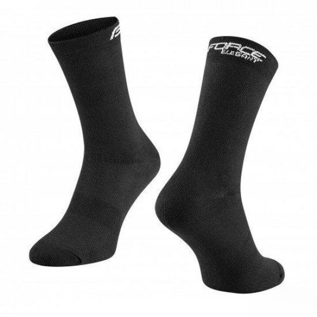 ČARAPE FORCE ELEGANT DUGE, CRNE L-XL / 42-46 | duge biciklističke