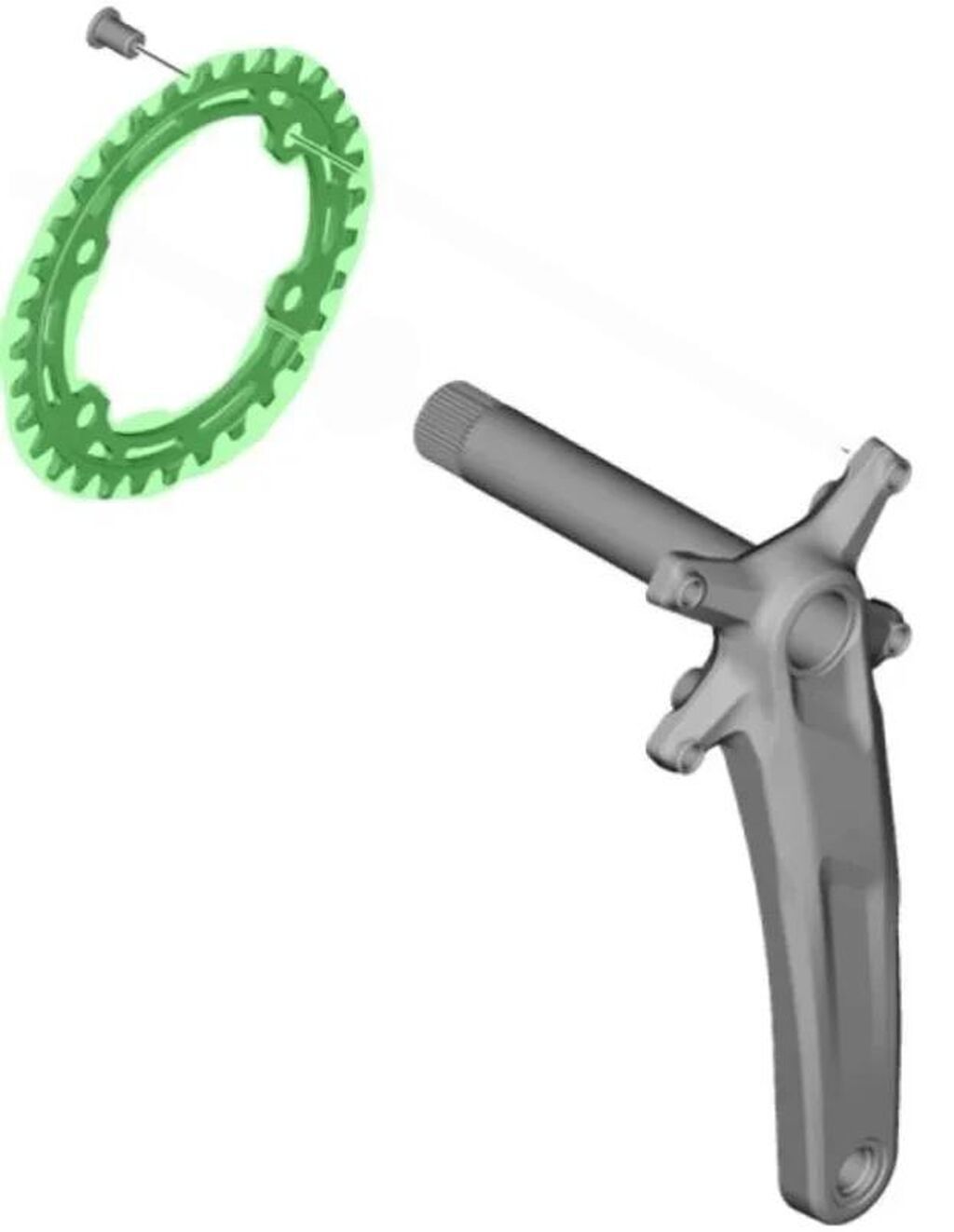LANČANIK SHIMANO DEORE FC-M5100, 11-SPEED, BDC 96 MM, 30T | Ovaj