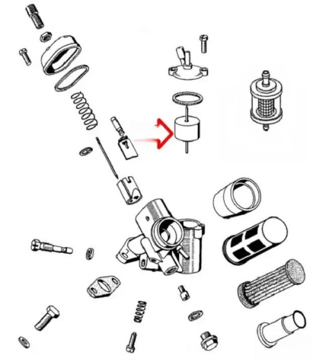 Membrana/klip regulatora pritiska goriva – zamenski uložak -