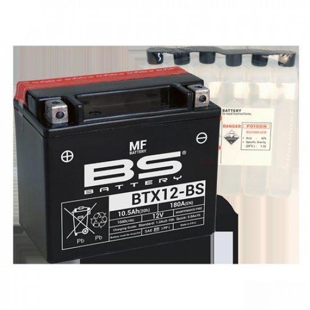 BS Battery BTX12-BS – akumulator za motocikle - Tip: MF (maintenance