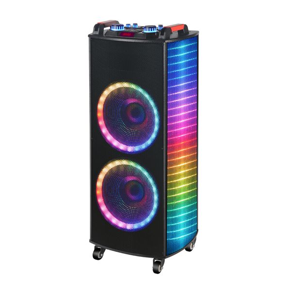Zvučnik bluetooth NDR-1010S 100W 2*10 inca sa dva mikrofona crni