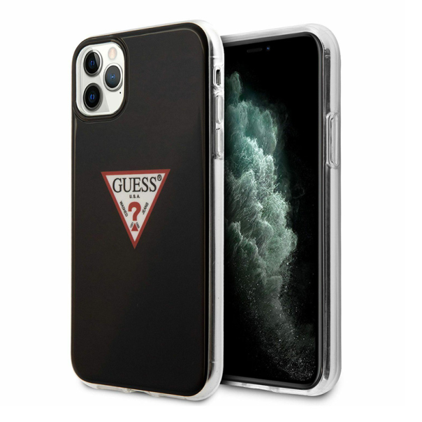 Maska za iPhone 11 Pro 5.8 Guess Hc PC/TPU Triangle Logo crna (GUHCN58PCUCTLBK)