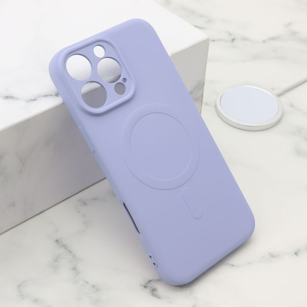 Maska za iPhone 16 Pro Max (69) ljubičasta VELVET TOUCH MagSafe
