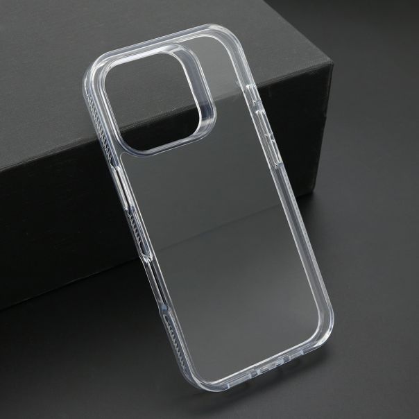 Maska za iPhone 16 Pro (63) COLOR FRAME srebrna (providna)