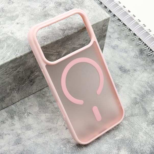 Maska Silky MagSafe matte za iPhone 17 Pro, roze