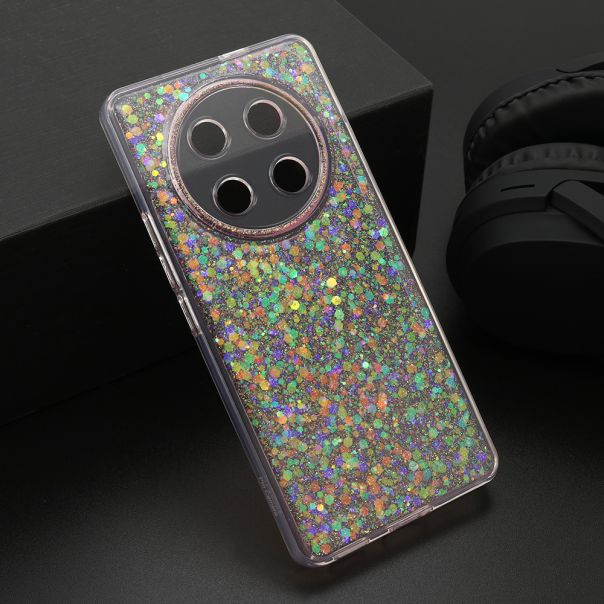 Maska Crystal glow za Honor X9C/Magic 7 lite, roze