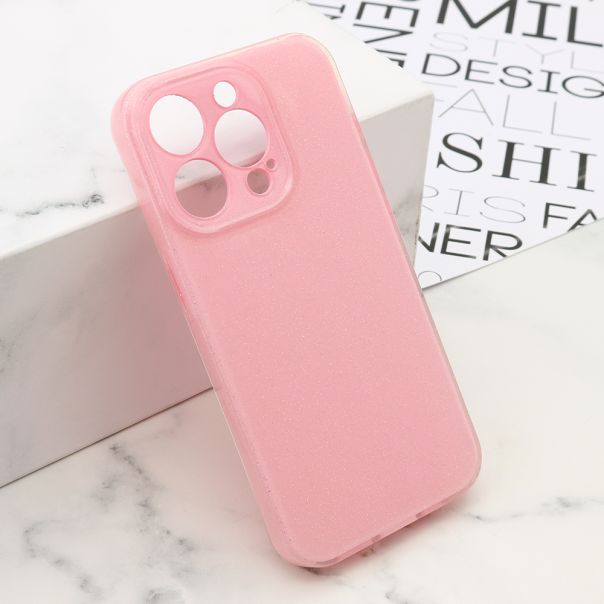 Maska za iPhone 15 Pro (61) GLOW SHINING svetlo roze