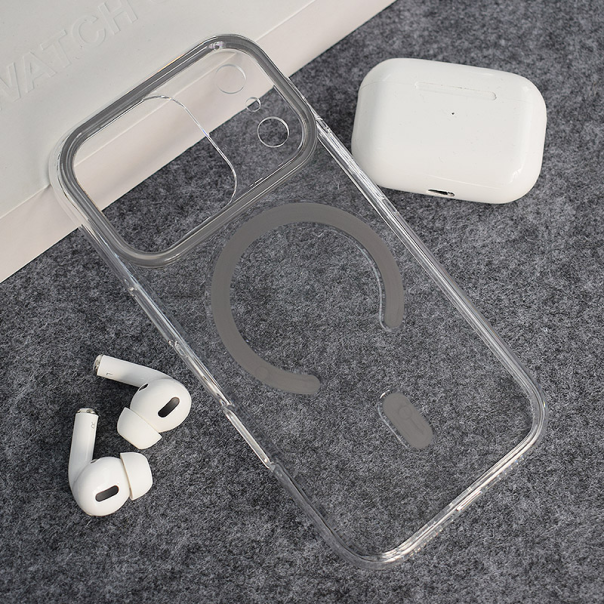 Maska za iPhone 17 Pro Max Berlia Sheen Mag Case siva
