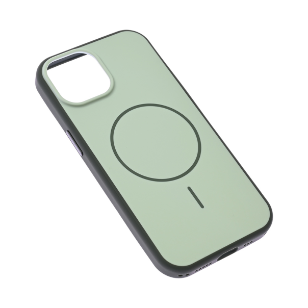 Maska za iPhone 13/14 6.1 zelena Magsafe Matte Line