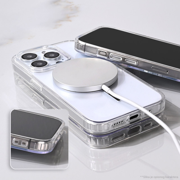 Maska za iPhone Air Mag Case Clear Slim ljubičasta