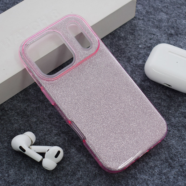 Maska za iPhone 17 Pro Crystal Dust pink