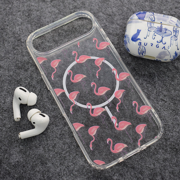 Maska za iPhone Air Tropical Flamingos Mag Case Nanobit Print