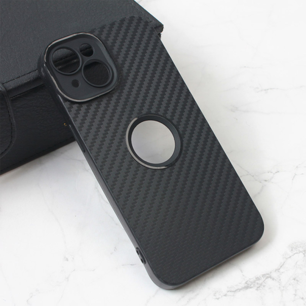 Maska za iPhone 13 Carbon Prop crna