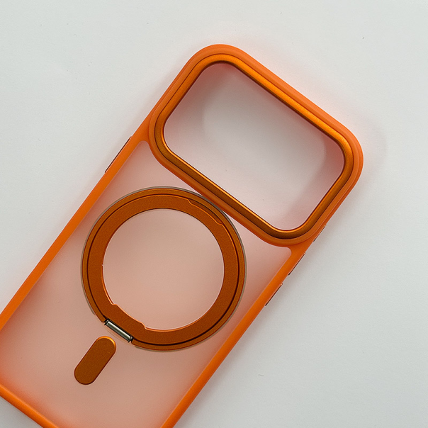 Maska za iPhone 17 Pro Mag Case Orange Halo Clear