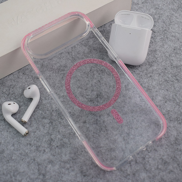 Maska za iPhone Air Mag Case Bling roze