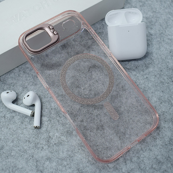 Maska za iPhone Air Mag Case Bling Camera Bracket pink