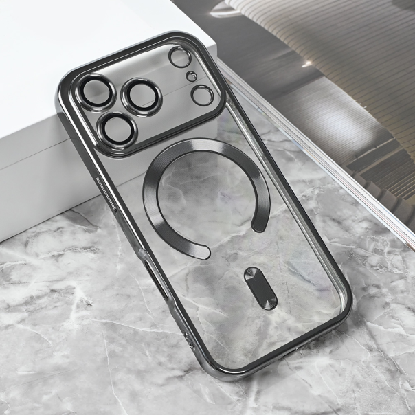 Maska za iPhone 17 Pro 63 Magsafe Lux siva