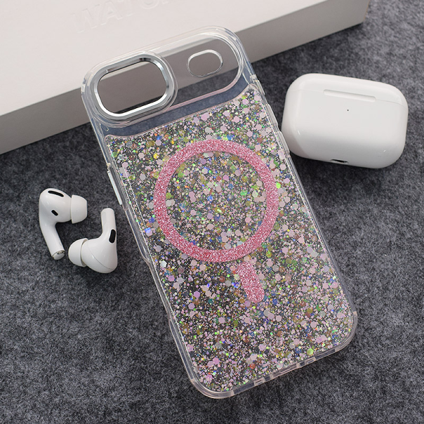 Maska za iPhone 17 Air Mag Case Glue roze