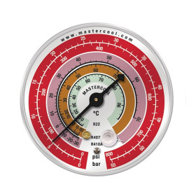 MANOMETAR 80mm REZERVNI DEO MASTERCOOL EBH VISOKI PRITISAK CELZIUS BAR PSI R410A R407C R22