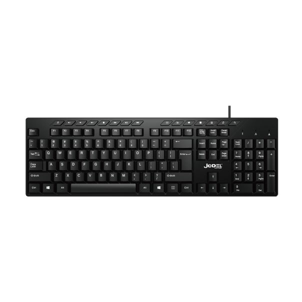 Tastatura kancelarijska K519 crna JEDEL