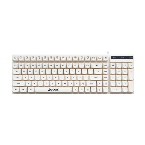 Tastatura kancelarijska K30 bela JEDEL