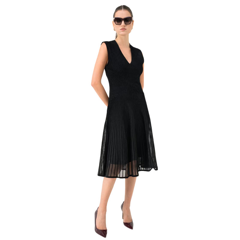 Ženska haljina Karl Lagerfeld elegant flock knit dress