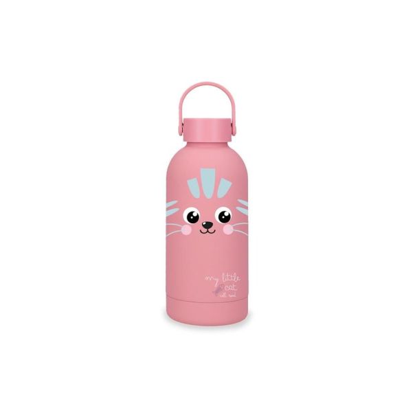 ROLL ROAD HAPPY PETS dečiji termos 350 ml - powder pink