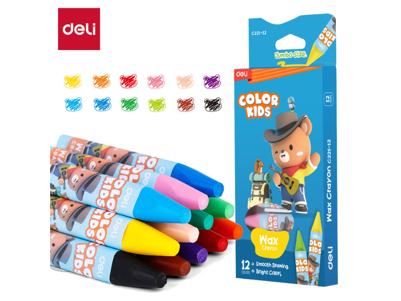 DELI VOŠTANE BOJICE JUMBO KRATKE COLOR KIDS 1/12 EC221-12ID: EK000845622