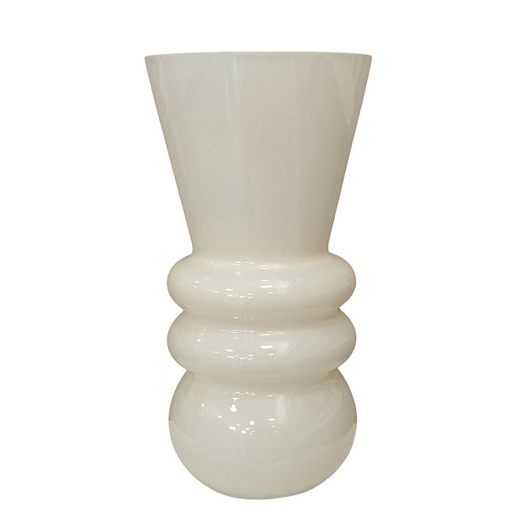 STAKLENA VAZA 10X8X25