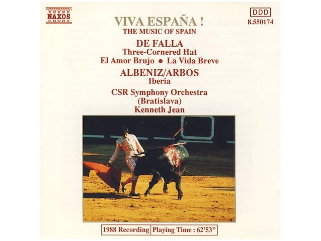 De Falla -  Albeniz - Arbos - The Music Of Spain CD